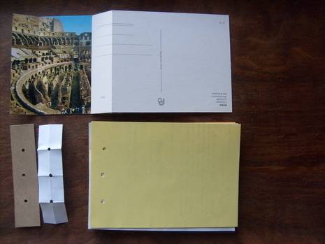 How to Make a Sturdy Notebook With Postcards and Junk Mail - Curbly