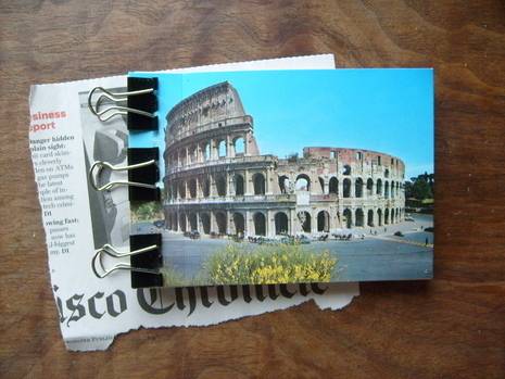 How to Make a Sturdy Notebook With Postcards and Junk Mail - Curbly