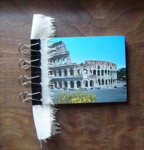 How to Make a Sturdy Notebook With Postcards and Junk Mail - Curbly