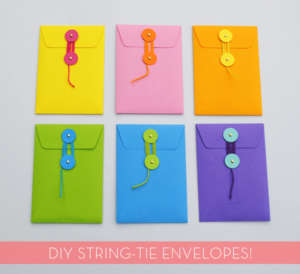 How To: Make Your Own DIY String-Tie Envelopes! - Curbly