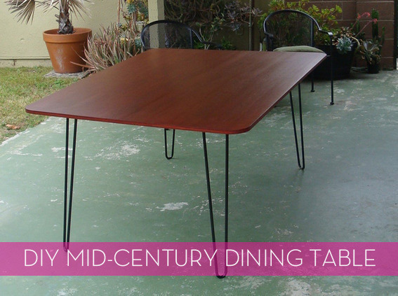 How to: Make a DIY Mid-Century Modern Dining Table - Curbly