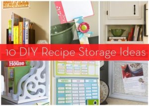 Roundup: 10 DIY Recipe and Cookbook Storage Ideas - Curbly
