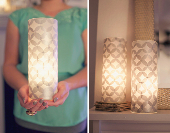 How To: Make Modern Tissue Paper Luminaries - Curbly