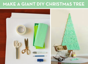 How to: Make a Fun and Festive Space-Saving Christmas Tree - Curbly