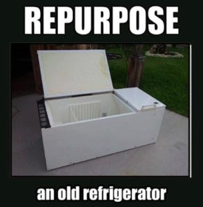 Brilliant: Refrigerator Turned Ice Chest - Curbly
