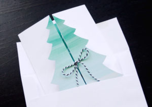 How to: Handmade Christmas Tree Card (Free Printable) - Curbly