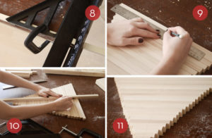 How to: Make a Modern Wooden Tabletop Christmas Tree - Curbly