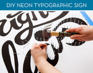 How To: Make a Neon Typographic Sign - Curbly