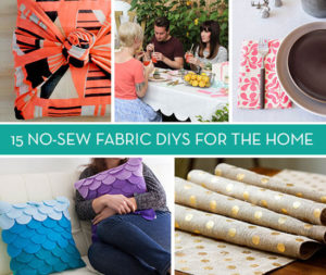Roundup: 15 No-Sew Fabric Projects for the Home - Curbly