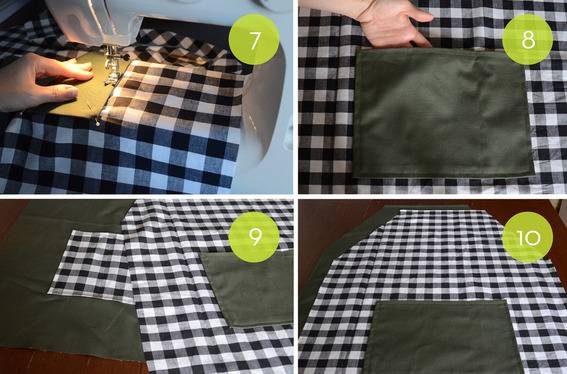 How to: Make a DIY Adjustable Apron and Coordinating Bar Tool Pouch ...