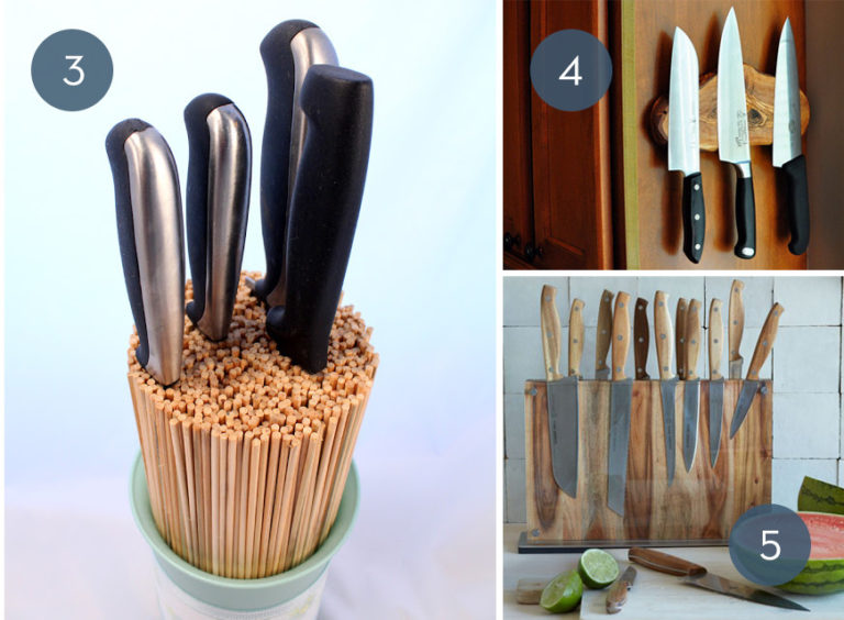 10 Creative Kitchen Knife Storage Ideas