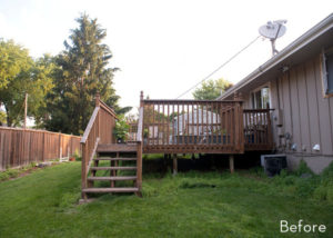 Makeover Tour: A Crowded Backyard Gets a Modern Deck Makeover - Curbly