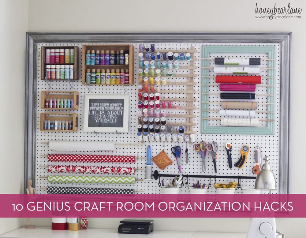 10 Clever Organization Hacks For Your Craft Room - Curbly