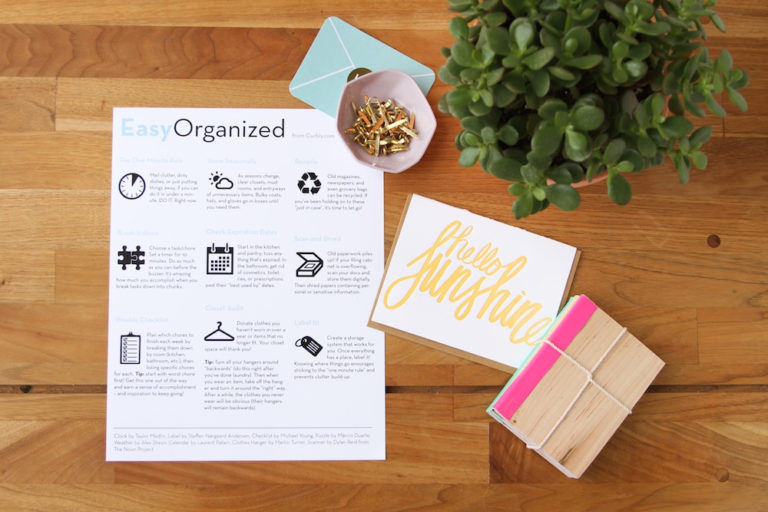 Keep Your Home Clutter Free with this Organization Cheat Sheet: Free ...