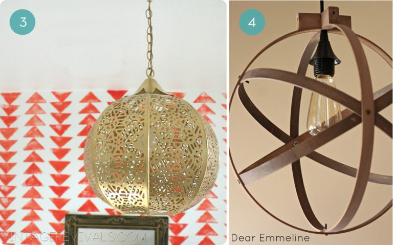 Roundup: 10 Easy (And Affordable) DIY Light Fixtures - Curbly