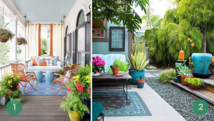 10 Ways To Infuse Color Into Your Outdoor Space - Curbly