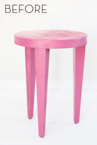 How to: Super Simple Painted Stool Makeover - Curbly