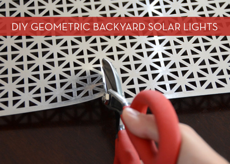 How to: Easy Geometric Solar Lights for Your Porch or Patio - Curbly
