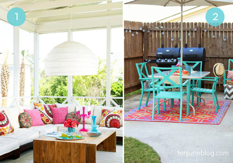 Eye Candy: 10 Colorful Backyards Perfect For Entertaining - Curbly