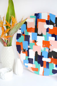 How to: Make Abstract Art with a Paint Scraper - Curbly