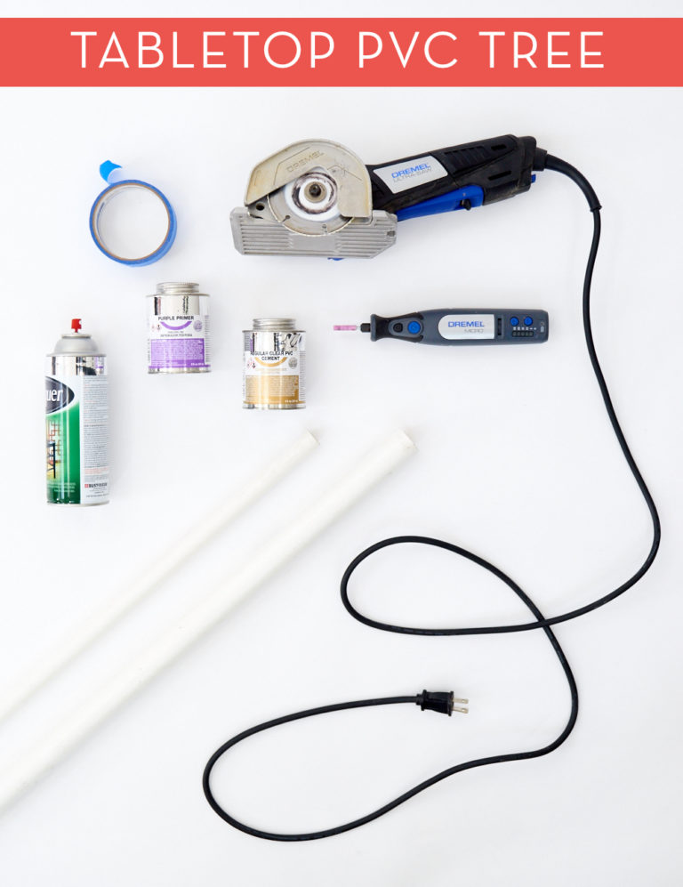 How To Make a PVC Pipe Small-Scale Christmas Tree - Curbly