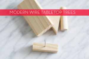 How to: Modern Wire Tabletop Trees - Curbly