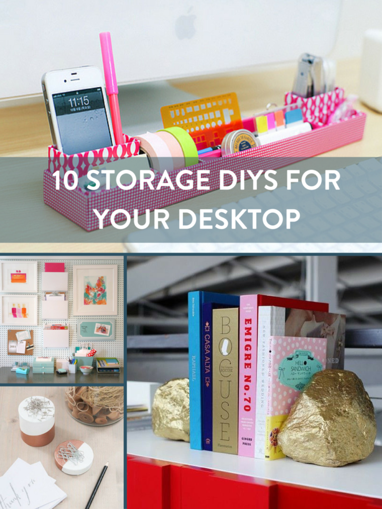 Roundup: 10 Simple Storage DIYs For Your Desk - Curbly