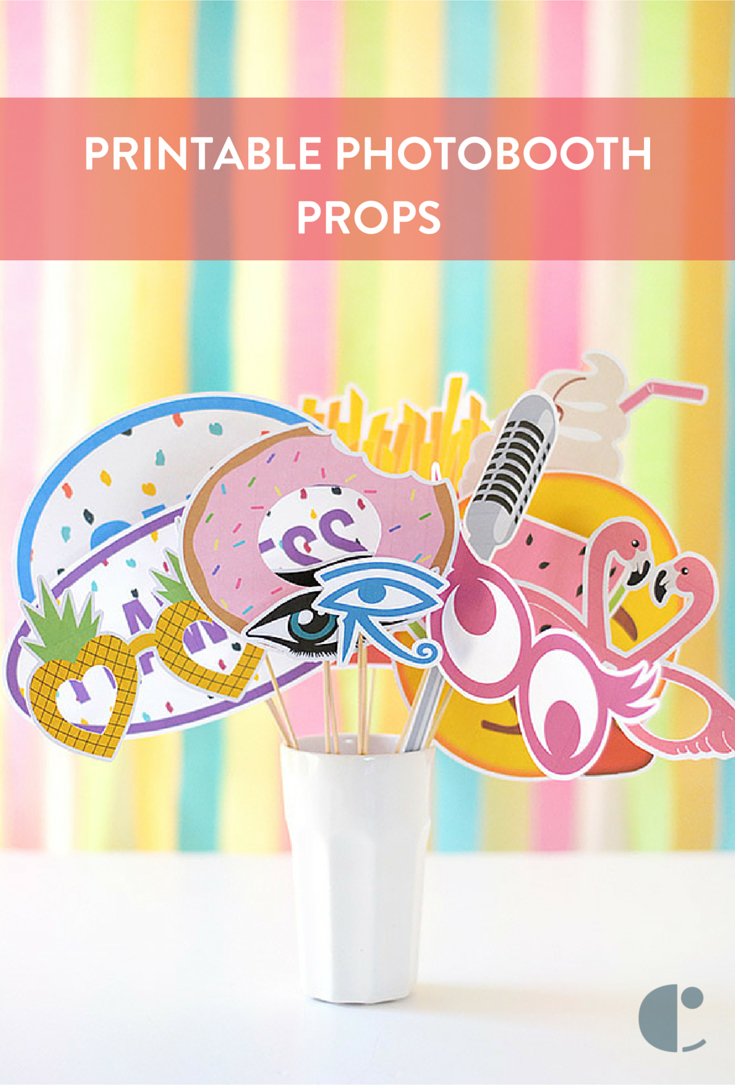 Printable: Ultimate Photo Booth Props - Curbly