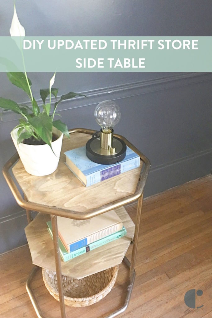 Make It: DIY Updated Thrift Store Side Table - Curbly