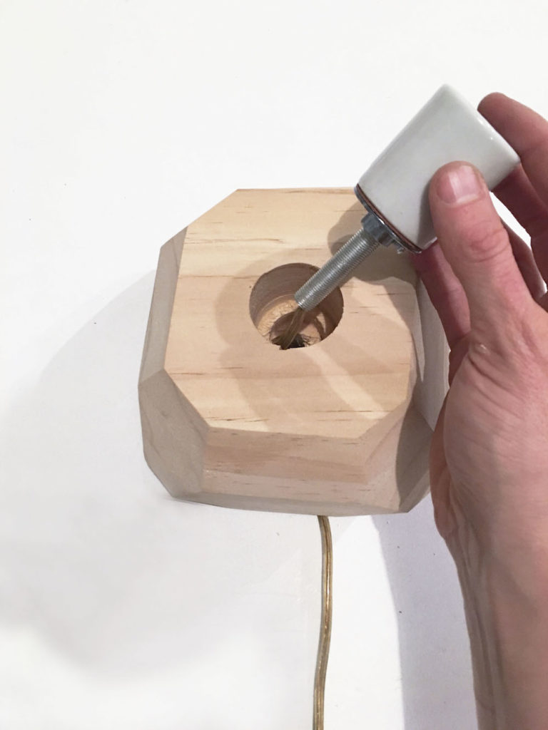 Make It: DIY Wooden Edison Bulb Table Lamp - Curbly