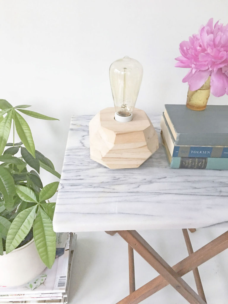 Make It: DIY Wooden Edison Bulb Table Lamp - Curbly