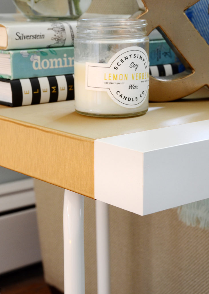 IKEA Lack Hack: DIY End Table Using a Marius Stool and a Lack Wall ...