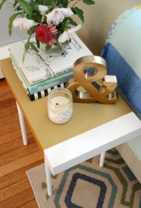 IKEA Lack Hack: DIY End Table Using a Marius Stool and a Lack Wall ...