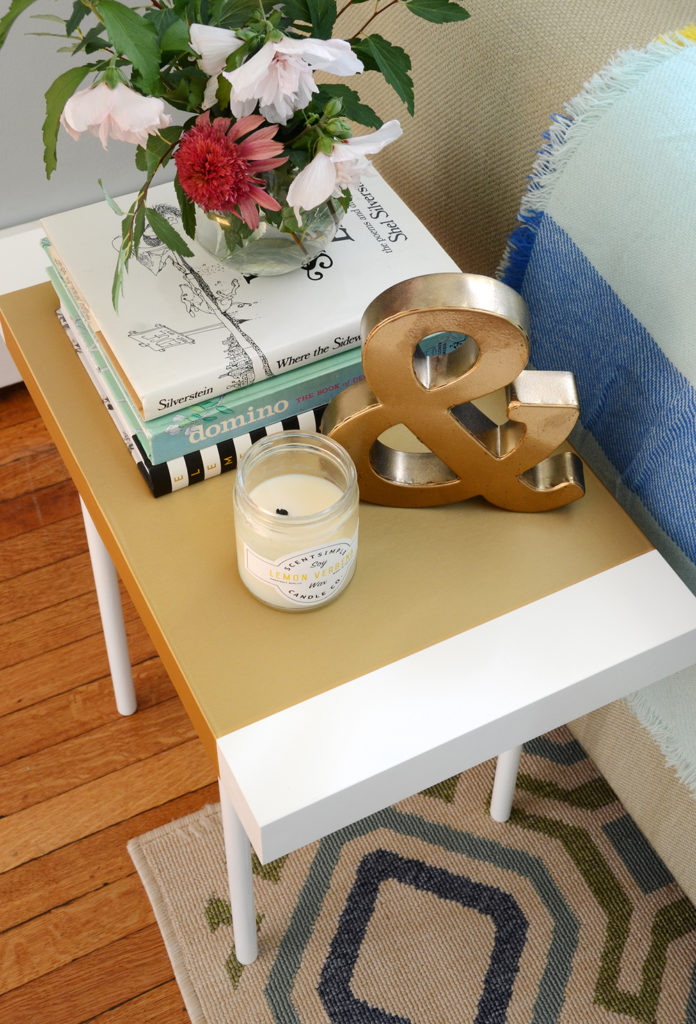 IKEA Lack Hack: DIY End Table Using a Marius Stool and a Lack Wall ...