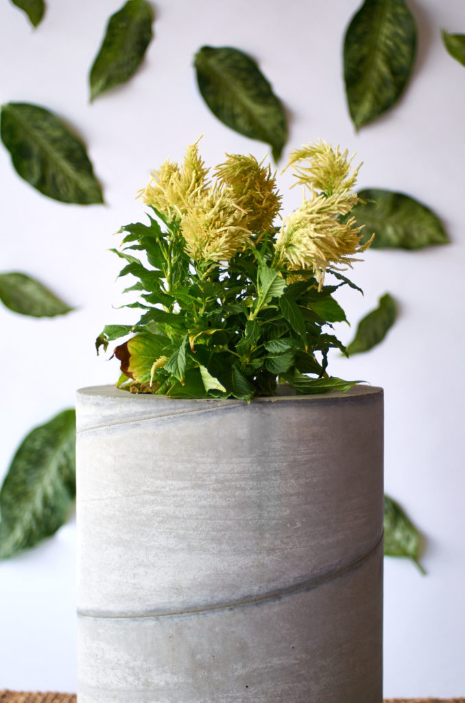 How To Create Your Own DIY Round Planter Made With Cement