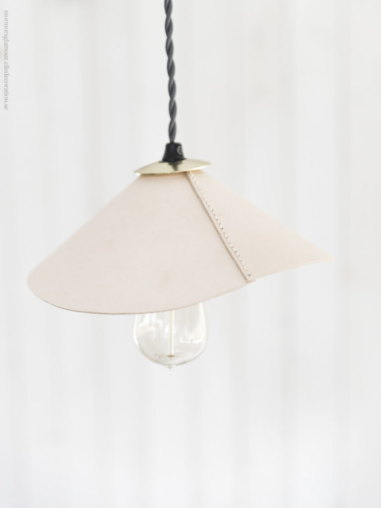 Make It: Minimalistic Leather Pendant Light - Curbly