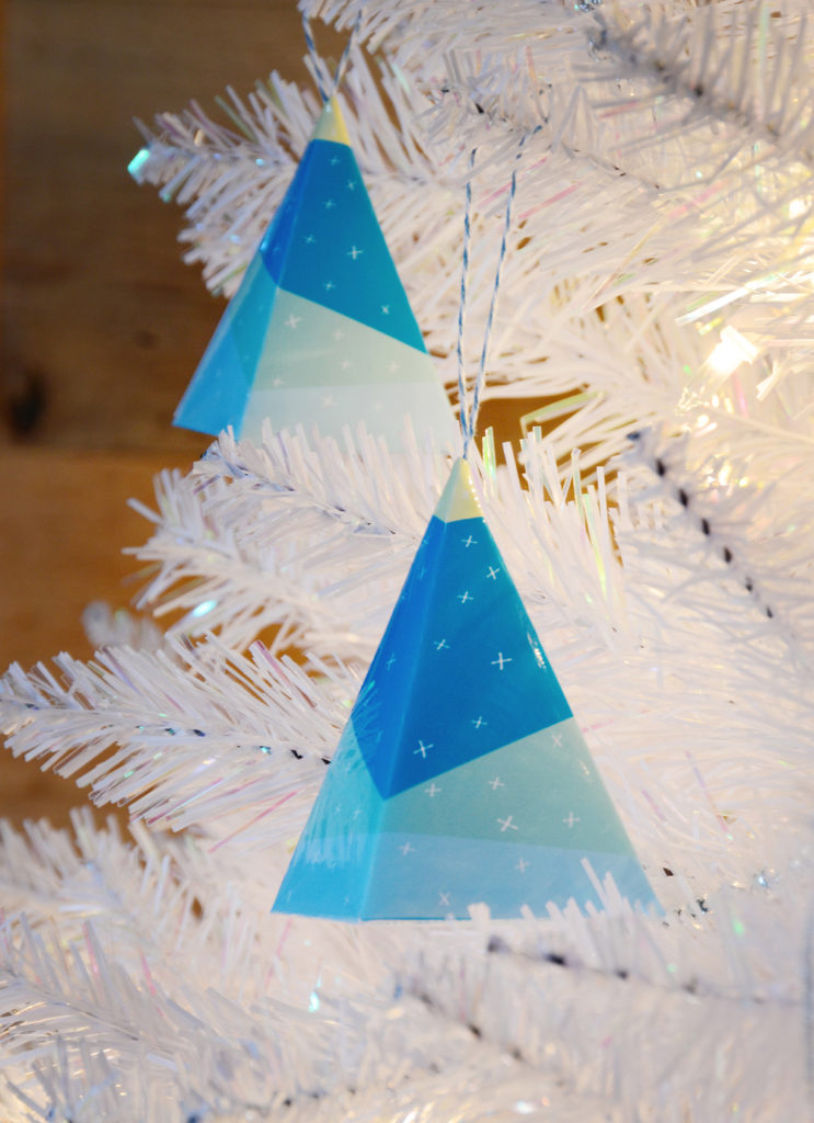 Easy DIY Geometric Paper Ornament (With Free Printable!) - Curbly