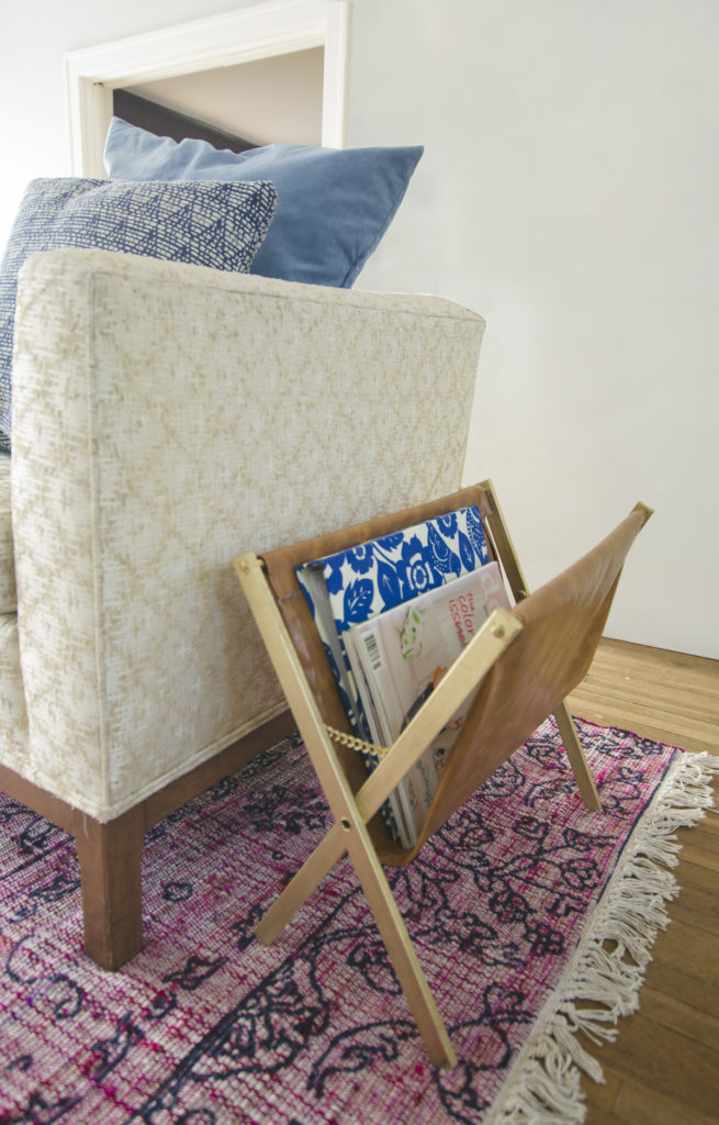 How to: Repurpose an Old Drying Rack into a Stylish Magazine Rack - Curbly