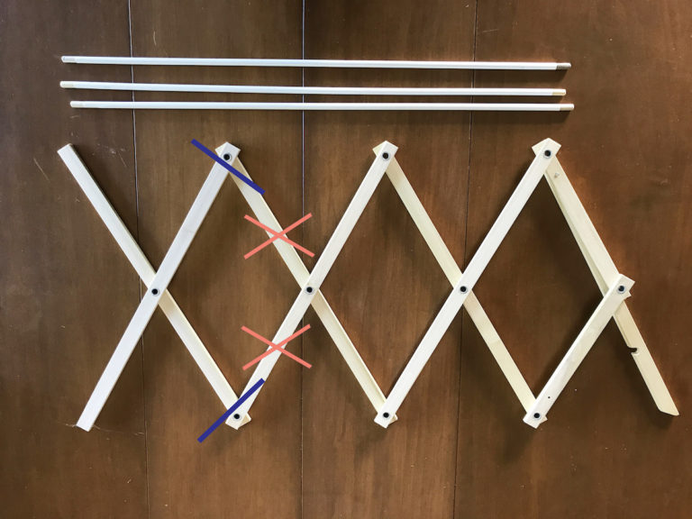 How to: Repurpose an Old Drying Rack into a Stylish Magazine Rack - Curbly