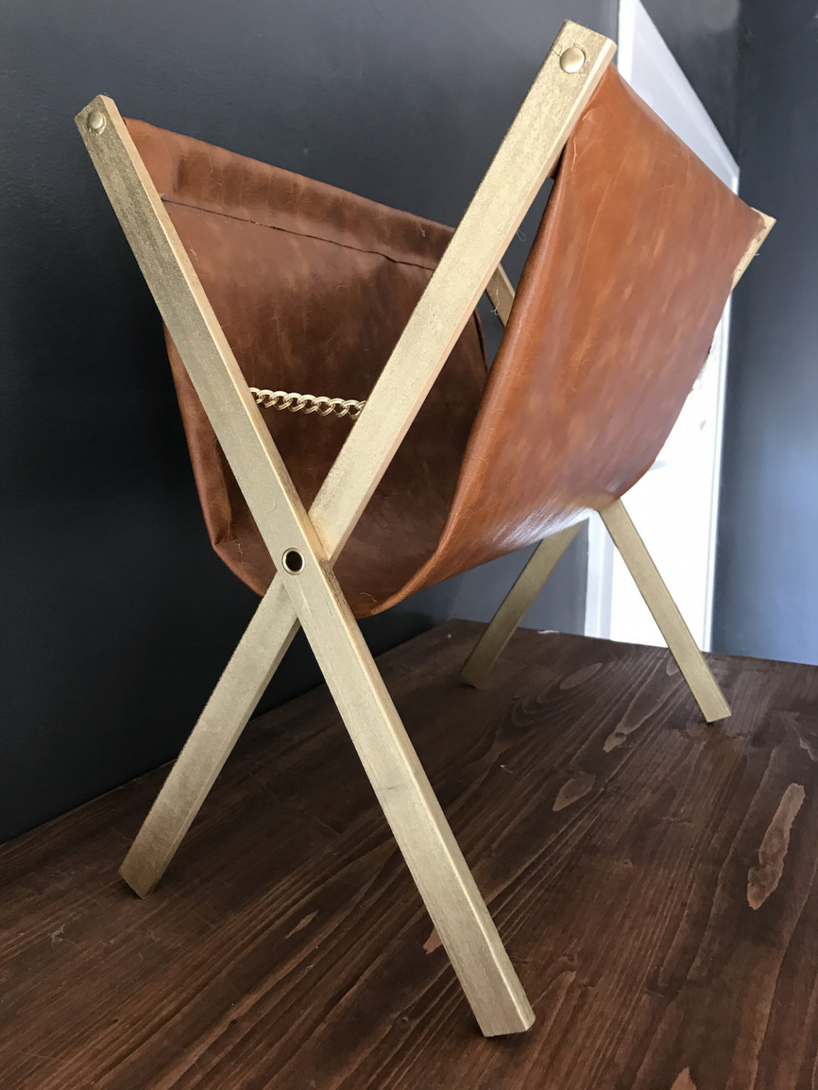 How to: Repurpose an Old Drying Rack into a Stylish Magazine Rack - Curbly