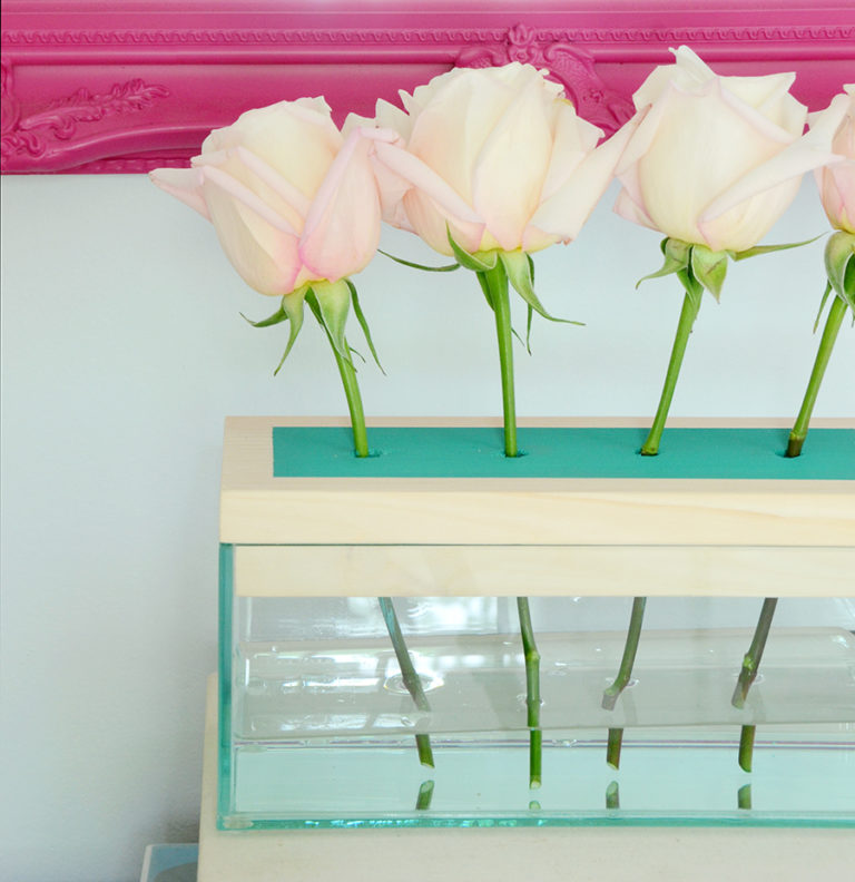 Elegant DIY Wood and Glass Trough Vase - Curbly