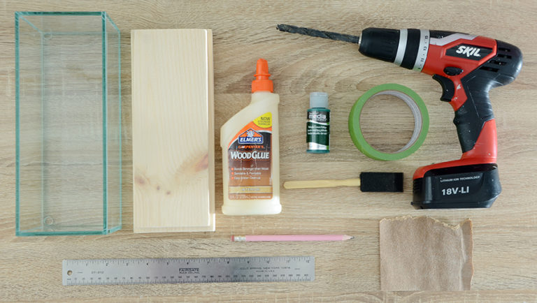 Elegant DIY Wood and Glass Trough Vase - Curbly