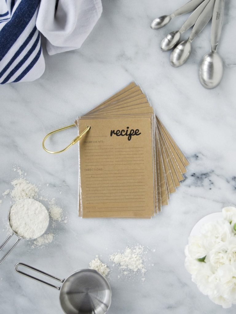 Free Printable Recipe Cards + DIY Recipe Booklet