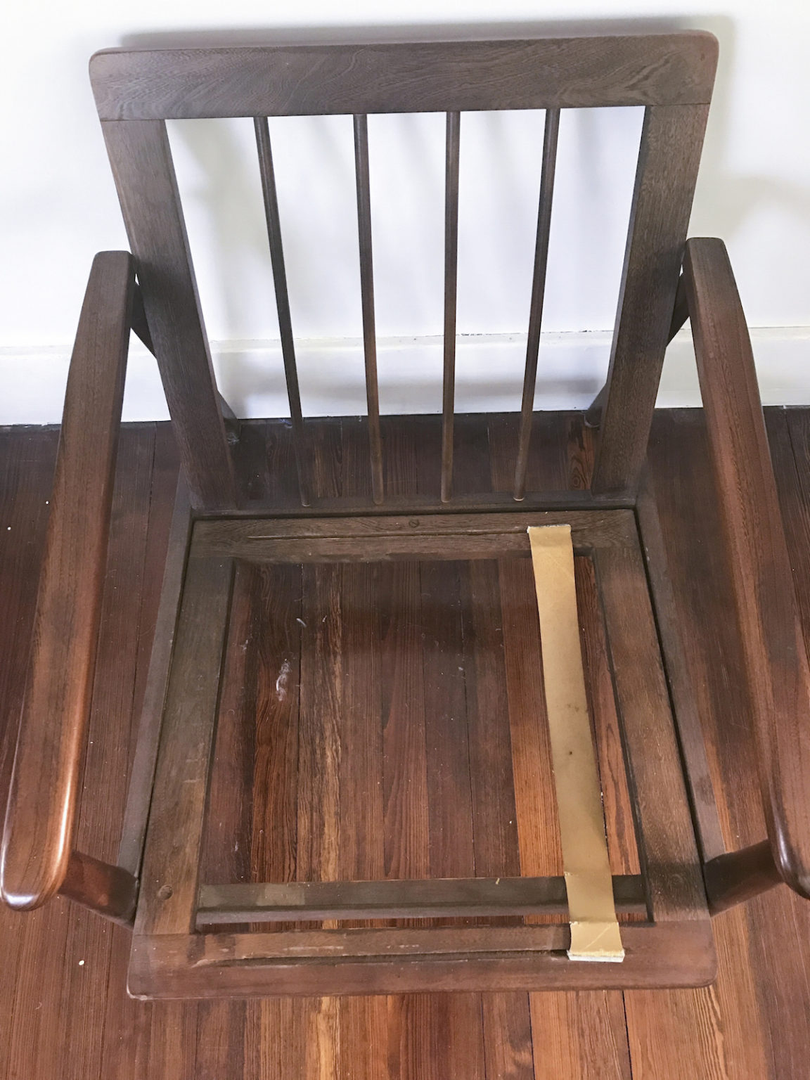 How to Repair the Webbing on a Vintage Mid-Century Chair - Curbly