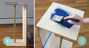 C Table DIY - Incredibly Easy Wooden C-Shaped Side Table