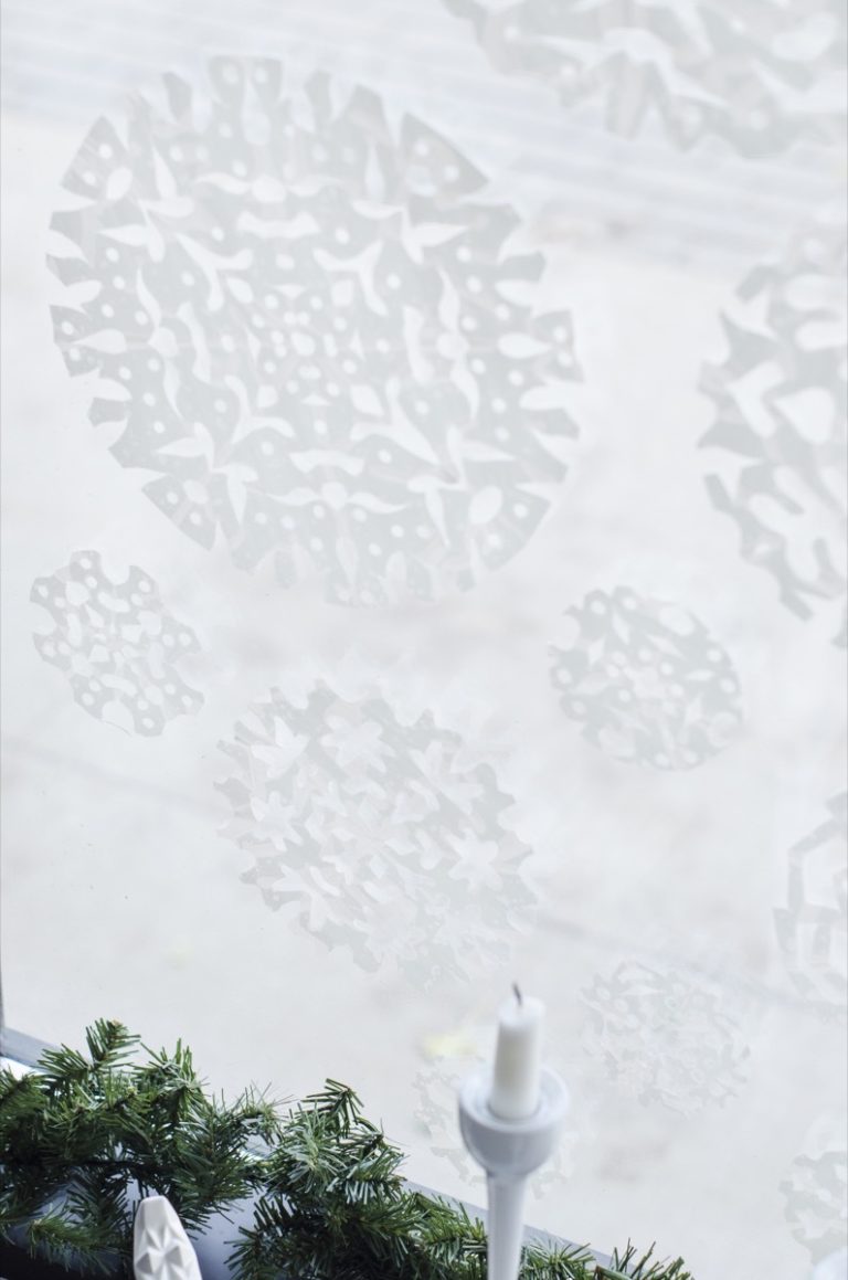 How to Make Snowflake Window Decals
