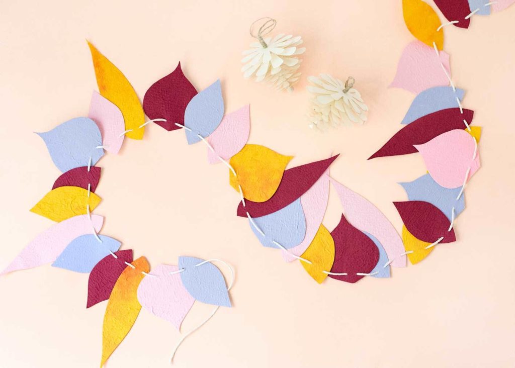 Fall Leaf Garland DIY | Perfect for Thanksgiving, Includes Template!