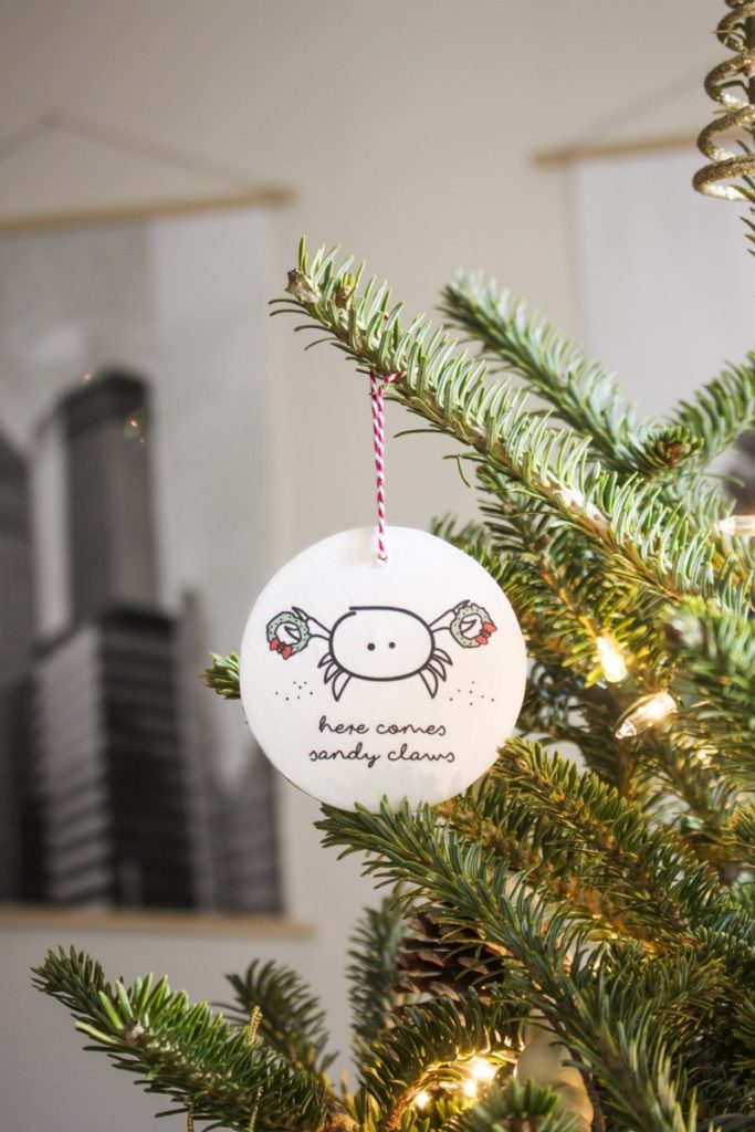 Punny Christmas Ornaments | Hoppy Holidays and Merry Fishmas