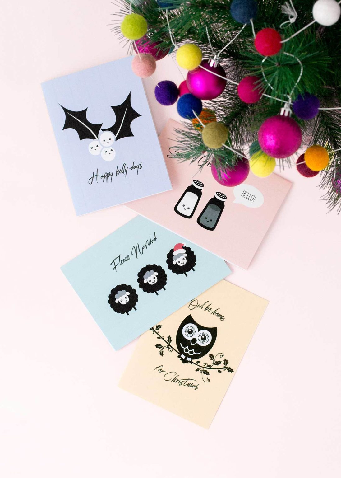 Punny Christmas Cards | Print Your Own Silly Greeting Cards