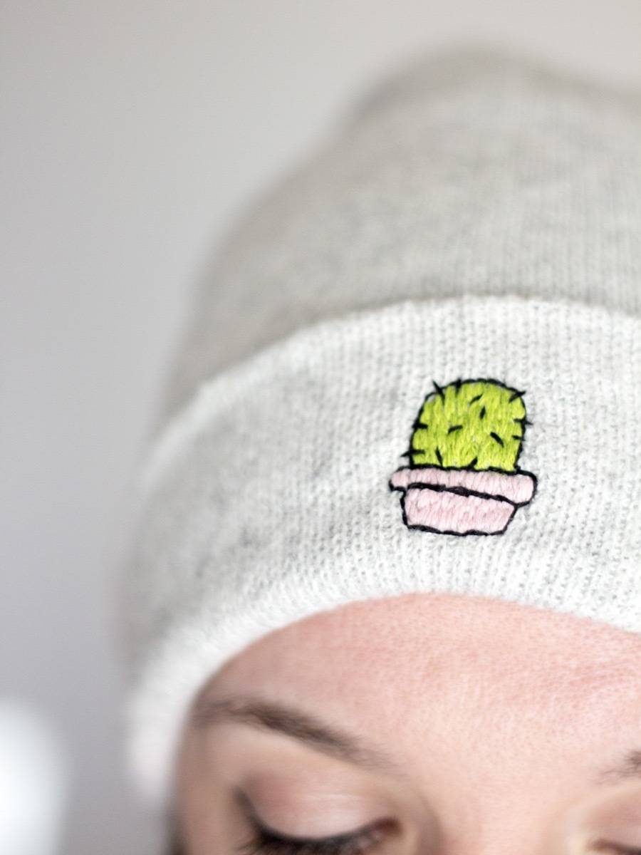 Embroidered Beanie DIY | Make this Quick, Cute Update to Your Cap
